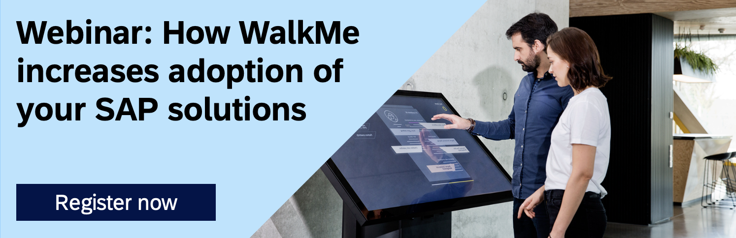 How WalkMe increases adoption of your SAP solutions - SAP Concur Norway