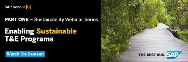 Sustainability Webinar Series: Part 1 - Enabling Sustainable T&E ...